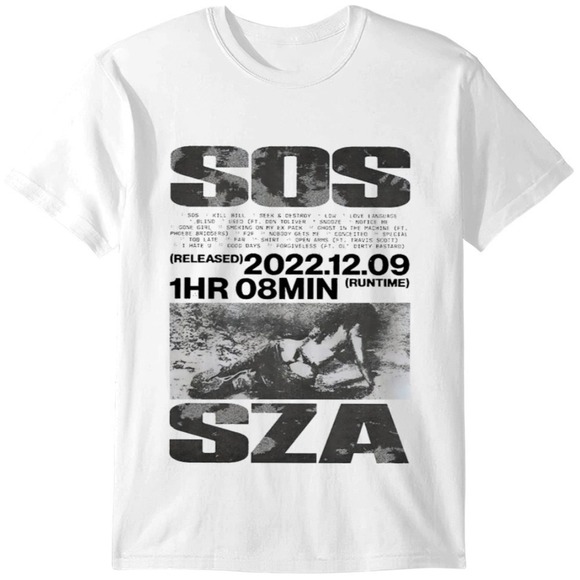 Shirts | Sza Sos Unisex Sos Album Cover Shirt | Poshmark